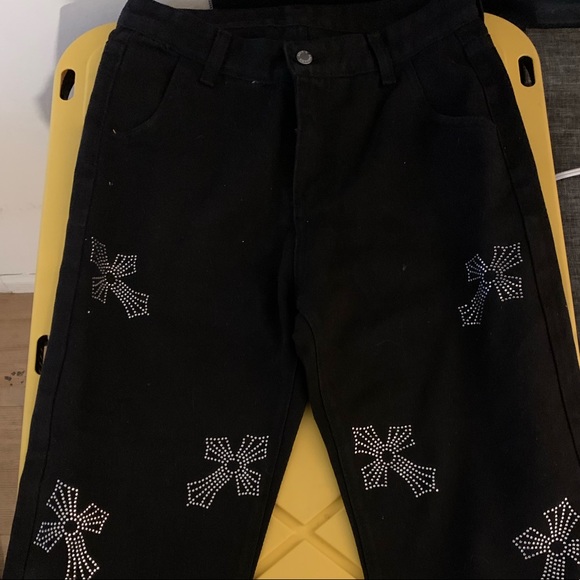 Pants | Y2k Bedazzled Crosses | Poshmark